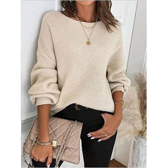 AAPPARELLA | Sweaters | New Aapparella Knot Back Bow Bubble Sweater In ...